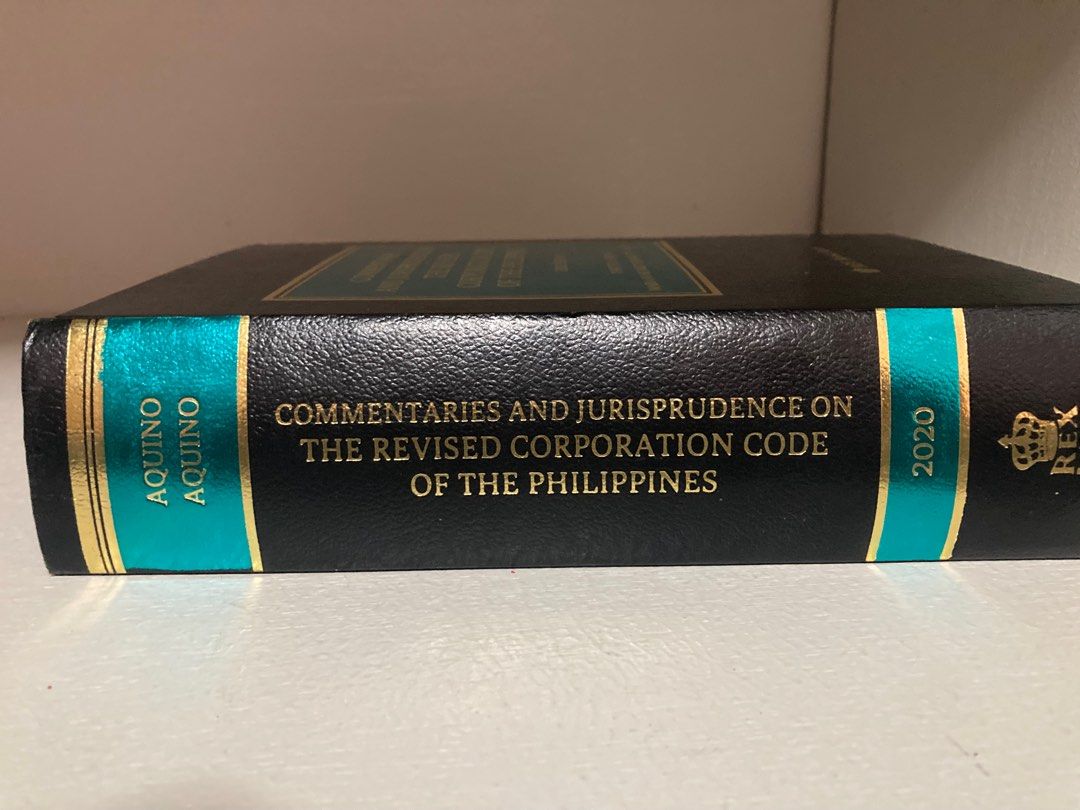 Law Book: Revised Corporation Code by Aquino and Aquino, Hobbies & Toys ...