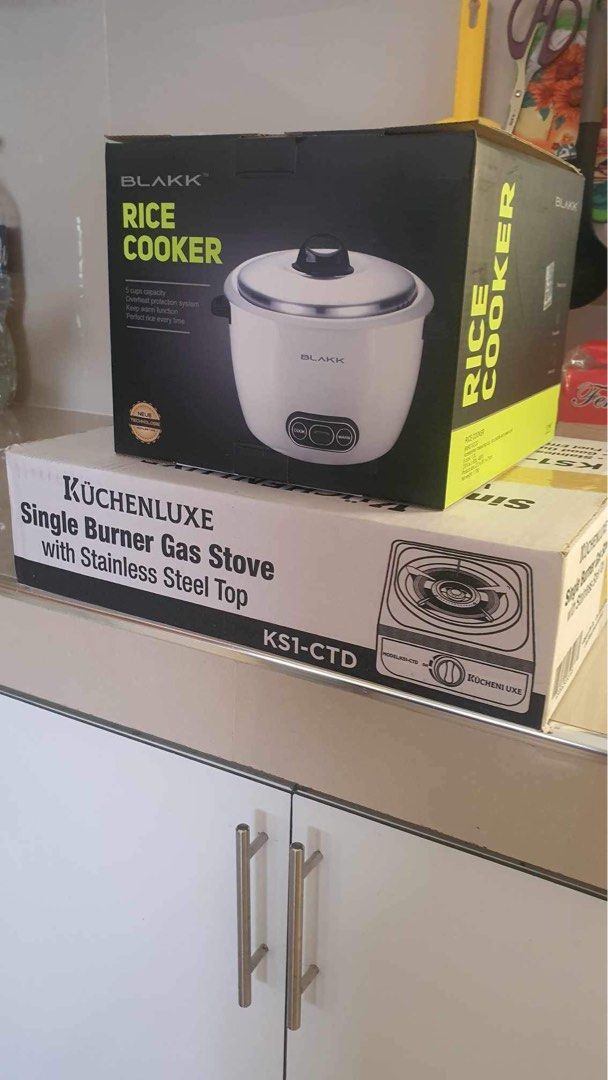 Rice Cooker & Single Burner Gas Stove, TV & Home Appliances, Kitchen ...