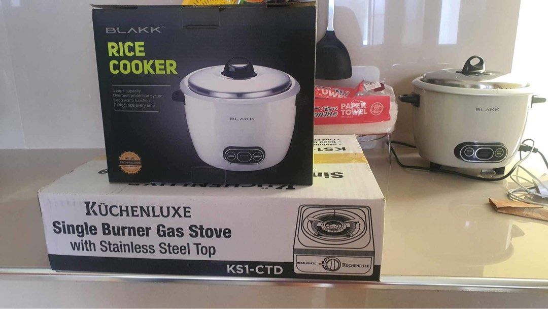 Rice Cooker & Single Burner Gas Stove, TV & Home Appliances, Kitchen ...