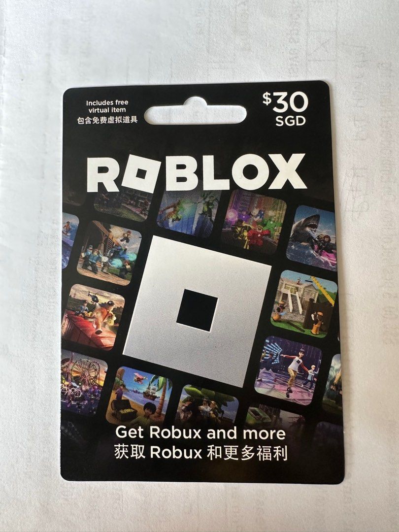 Roblox game card, Video Gaming, Gaming Accessories, Game Gift Cards ...