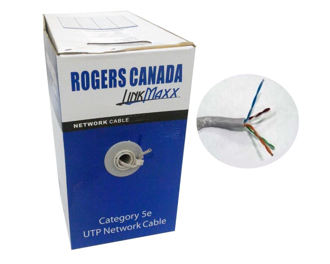 Rogers Canada Cat5E UTP Cable 305m, Furniture & Home Living, Security ...