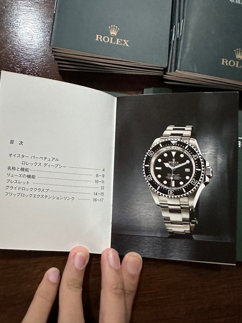 Rolex Instruction Manuals (Japanese), Luxury, Watches on Carousell