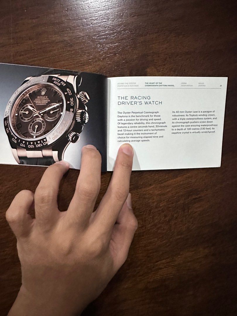 Rolex Original English Manual Booklet (Daytona,Submariner, Datejust ...