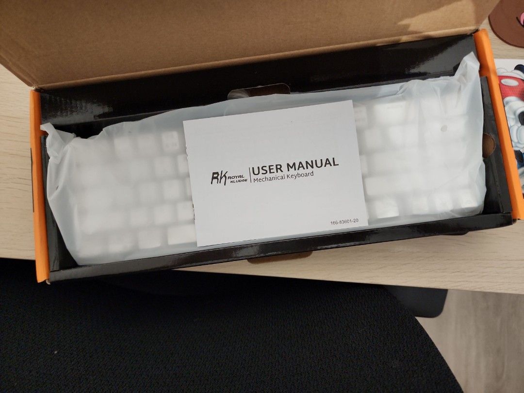 Royal Kludge RK71 Brown switch White Mechanical Gaming Keyboard ...