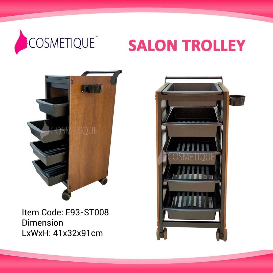 Salon Trolley Facial Trolley Spa Trolley, Beauty & Personal Care, Hair ...