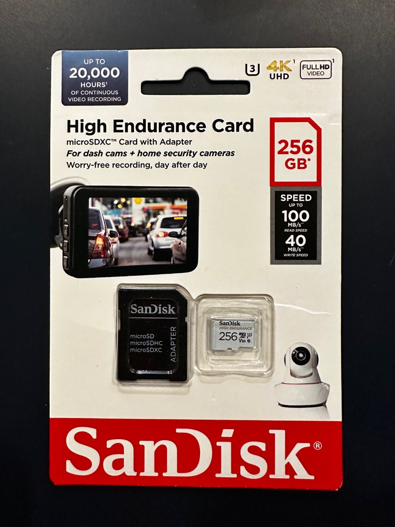 Sam disk high endurance micro sd card 256gb, Mobile Phones & Gadgets ...