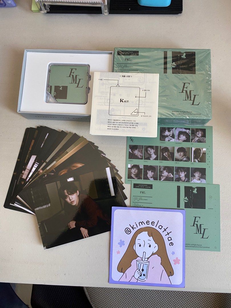 SEVETEEN SVT FML KIT VERSION - NO RANDOM PHOTOCARD, Hobbies & Toys ...