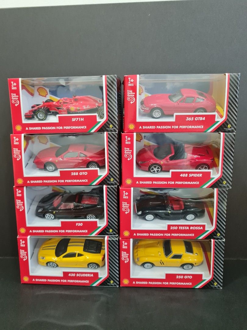 Shell Ferrari Model Cars (6th Series), Hobbies & Toys, Collectibles ...