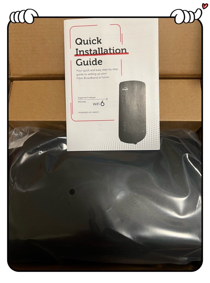 Singtel wifi 6 router RT5703W, Computers & Tech, Parts & Accessories ...