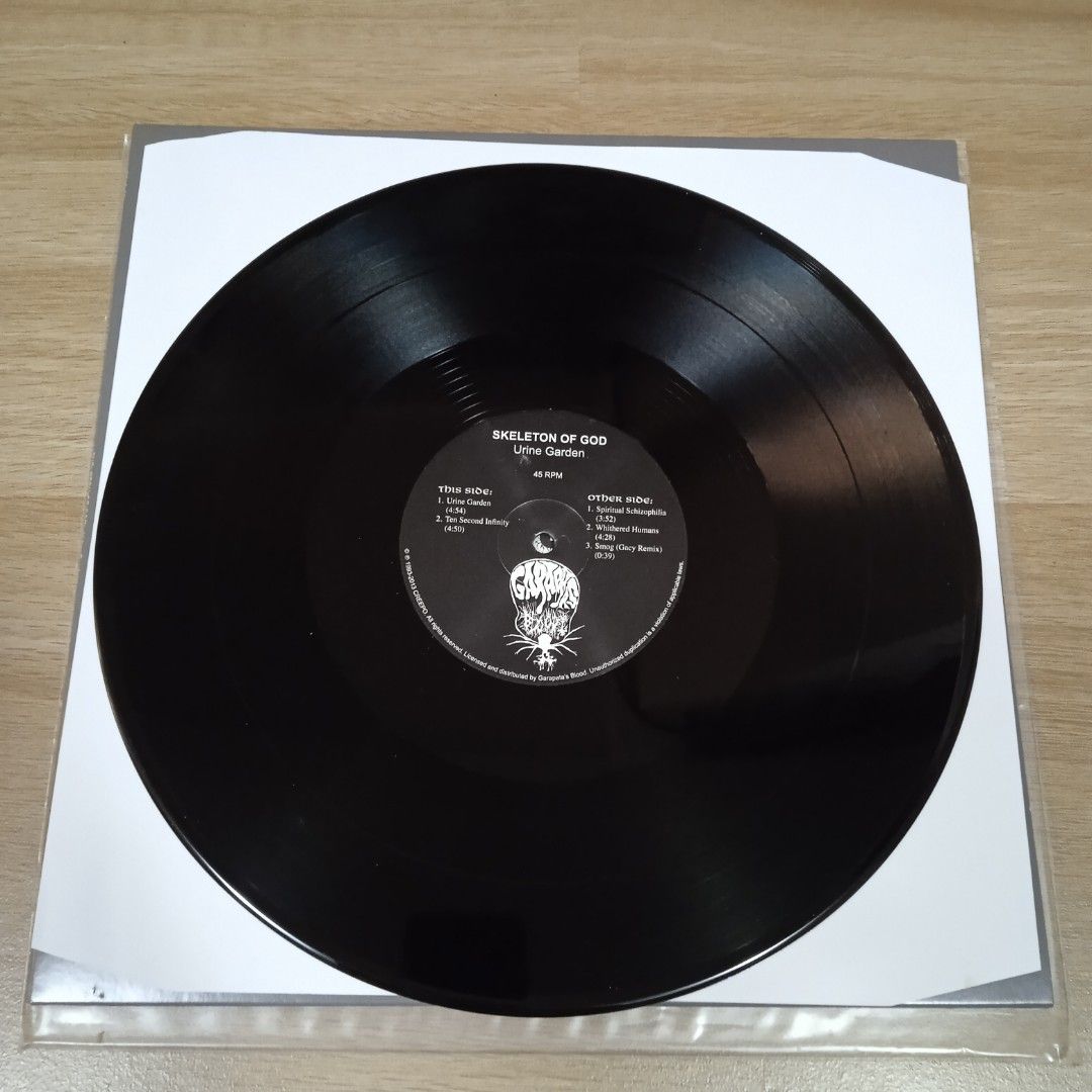 Skeleton of God - Urine Garden 12" LP, Hobbies & Toys, Music & Media ...