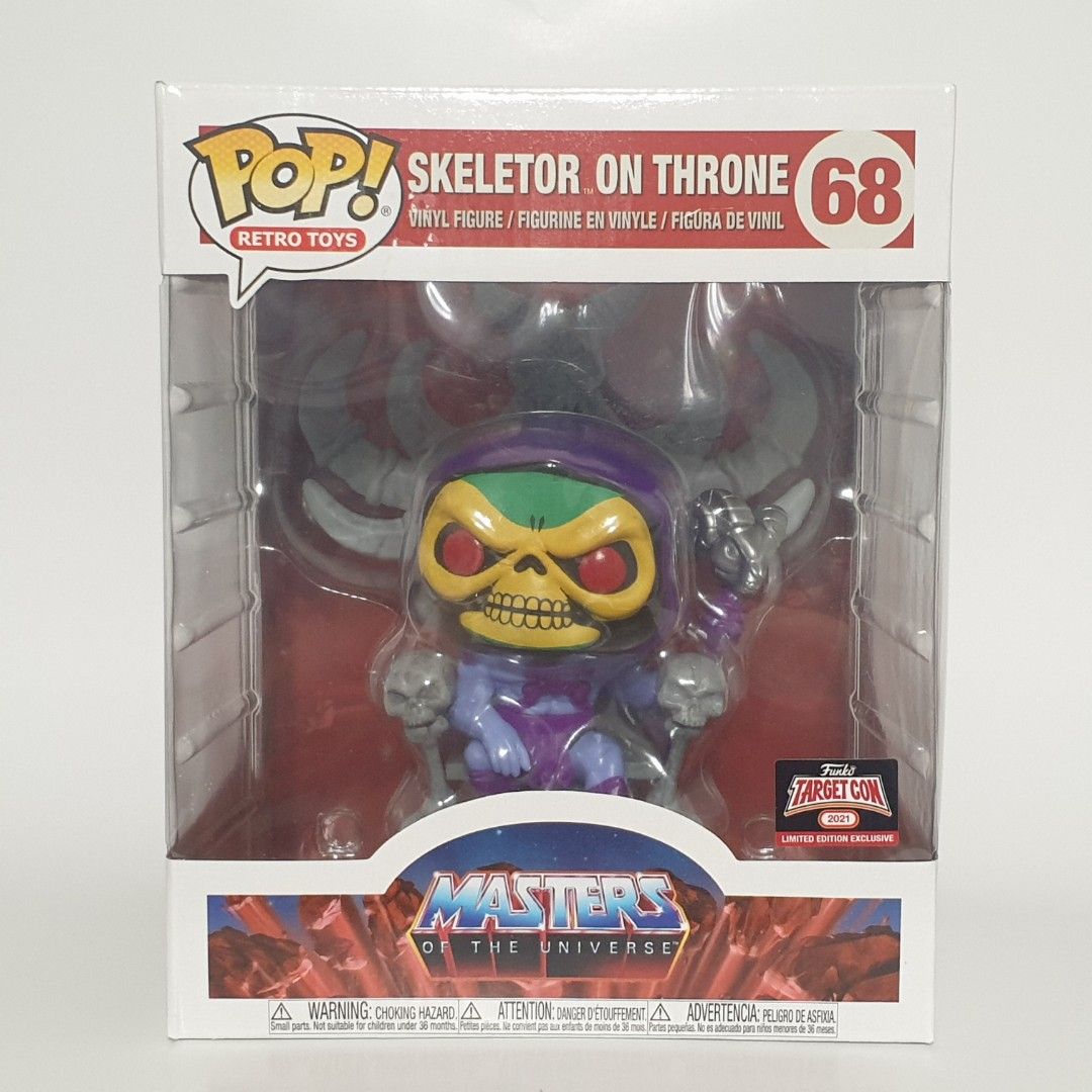 SKELETOR ON THRONE Masters of the Universe Funko Targetcon 2021 Limited Edition Exclusive Deluxe ...