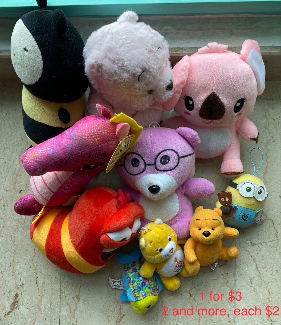 Soft toys collection from claw machine, Hobbies & Toys, Toys & Games on ...