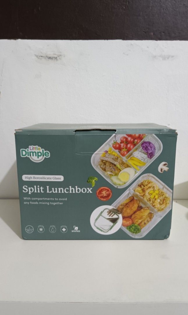 Split lunch box little dimple, Kitchen & Appliances di Carousell