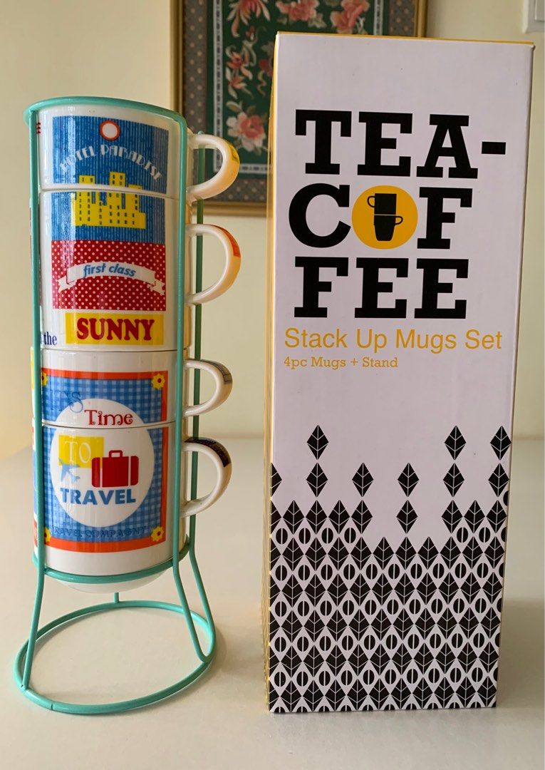 Stackable mugs, Furniture & Home Living, Kitchenware & Tableware ...