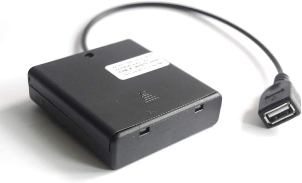 [Stockist.SG] 4AA Battery Charger Black USB Female Socket 4 AA Battery ...