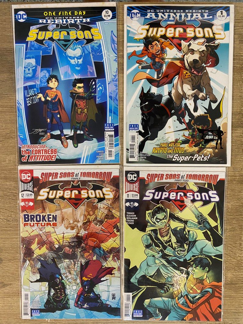 Super Sons (DC comics) Son of Batman and son of Superman, Hobbies ...