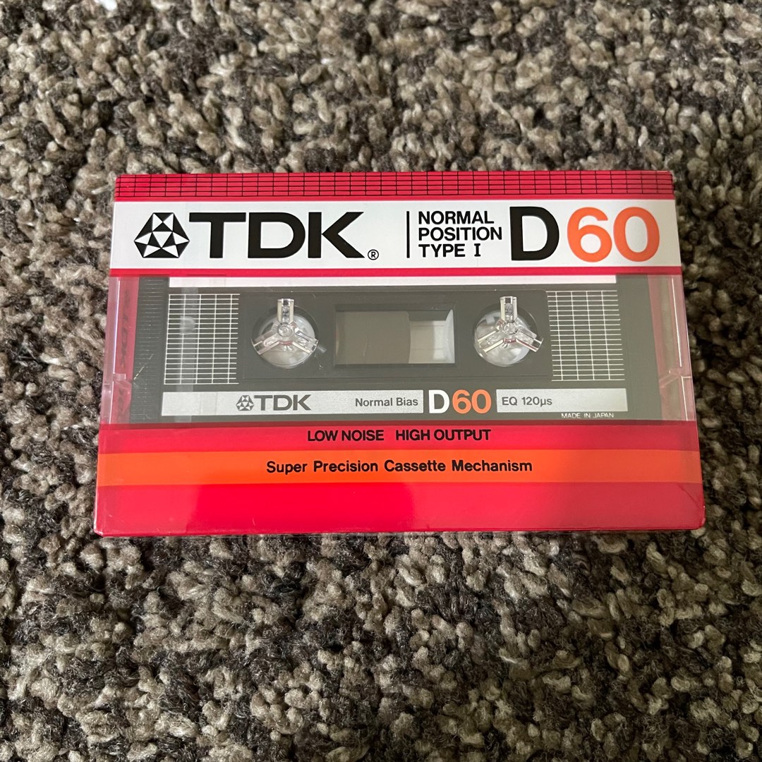 TDK D60 60min type I blank cassette tape, Hobbies & Toys, Music & Media, CDs & DVDs on Carousell