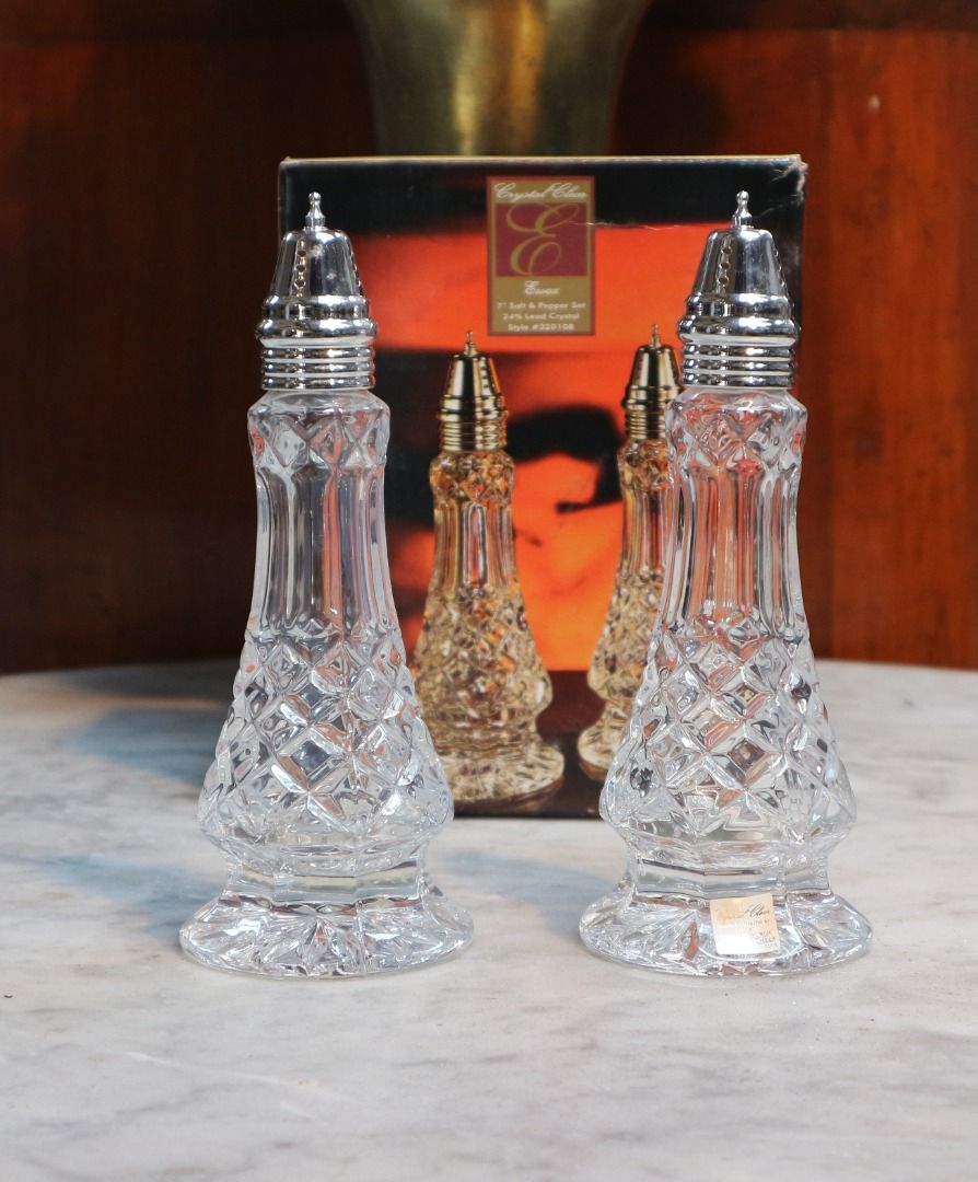 Tempat Garam dan Tempat Merica Crystal Mewah Made in Zcech/Tempat Garam ... Tempat Garam dan Tempat Merica Crystal Mewah Made in Zcech/Tempat Garam ...