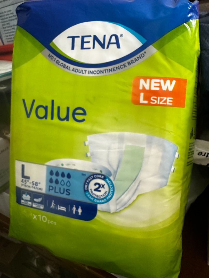Tena Adult Diapers, Health & Nutrition, Assistive & Rehabilatory Aids ...