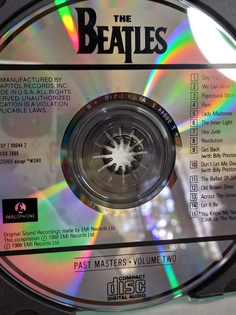 The Beatles Past Masters Volume Two CD, Hobbies & Toys, Music & Media ...