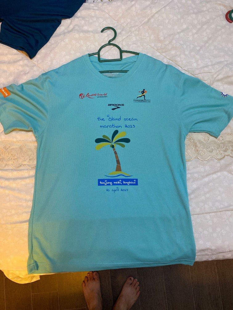 The Island Ocean Marathon Finisher tee, Men's Fashion, Tops & Sets ...