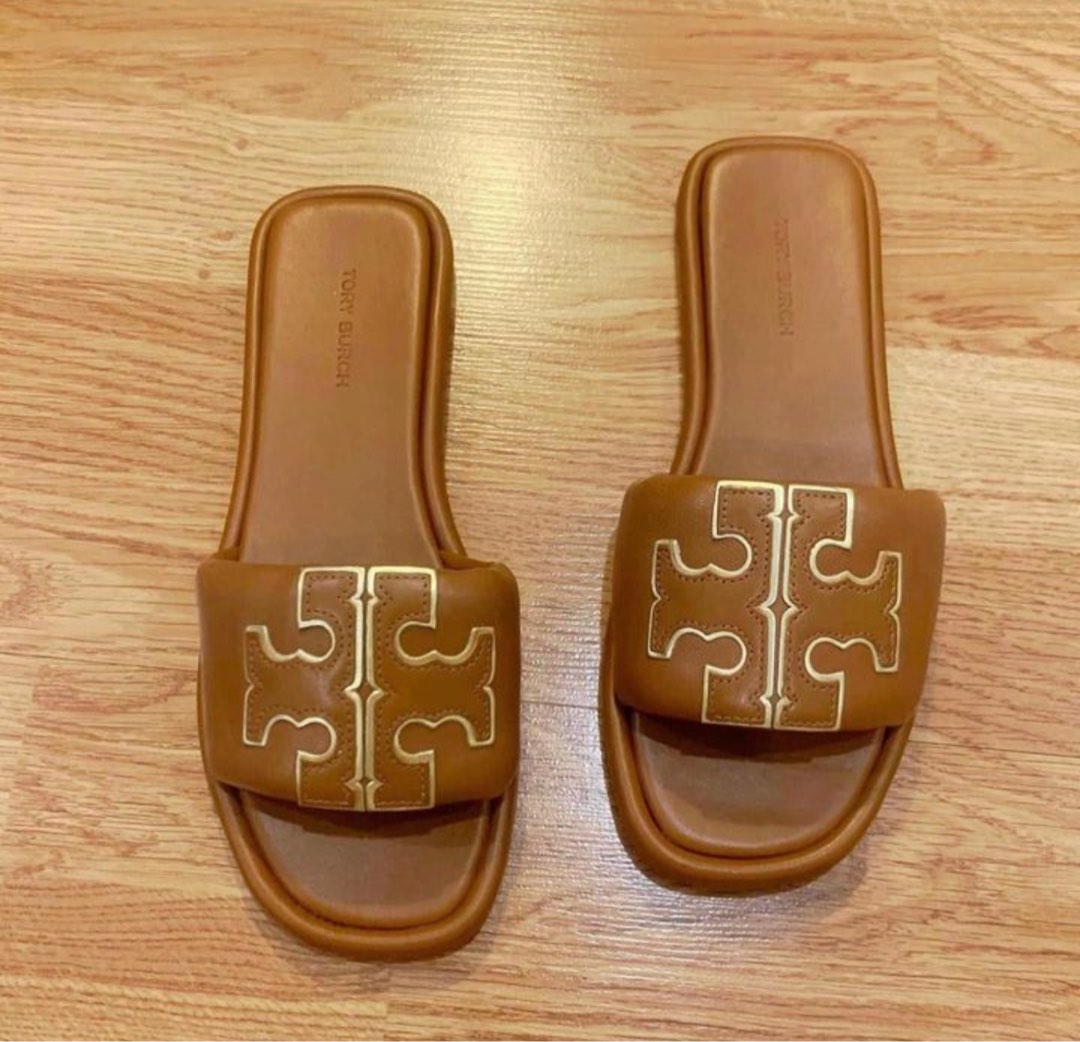 Tory burch slides, Women's Fashion, Footwear, Slippers and slides on ...