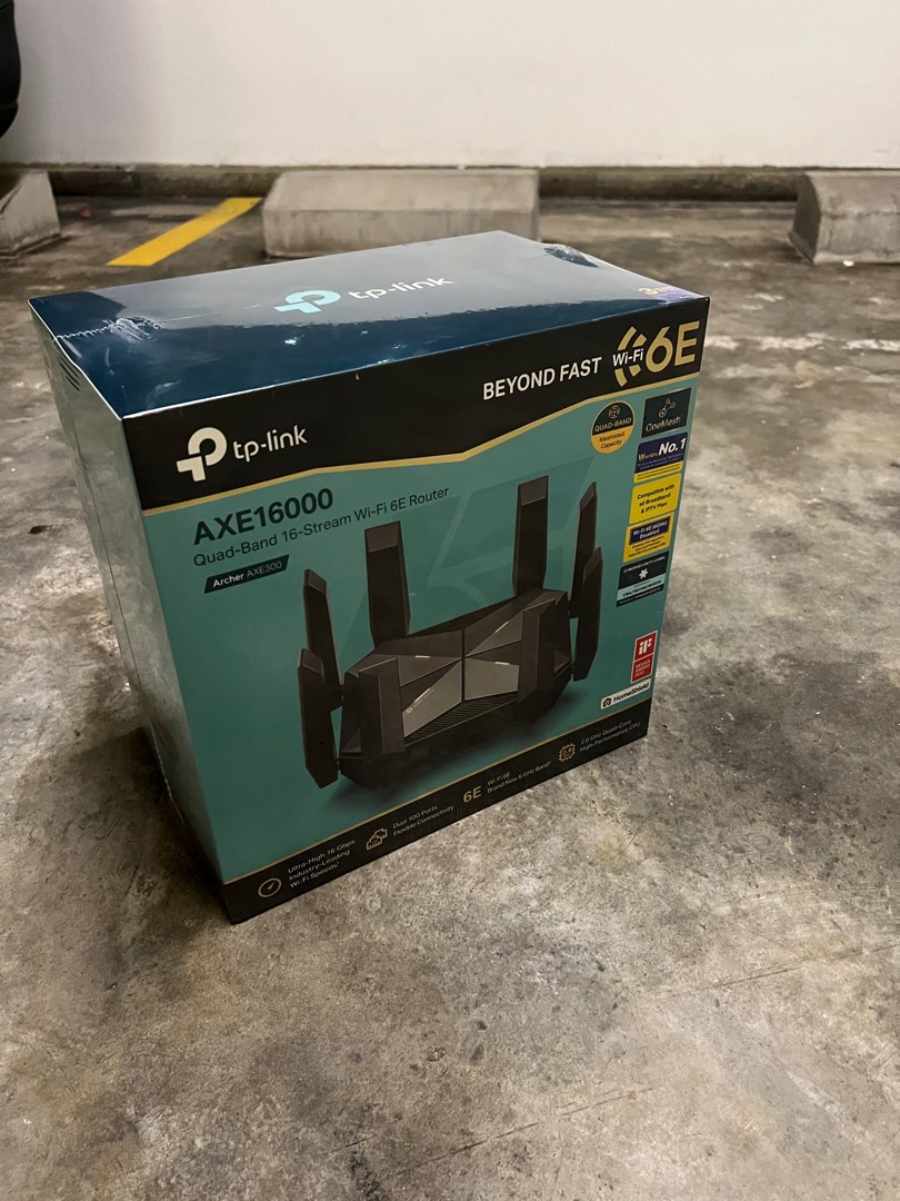 TP-Link AXE300 Quad-Band AXE16000 Wi-Fi 6E Router Wifi with free ...