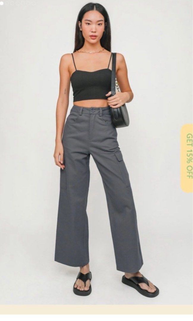 TTR tinsel rack Kanye cargo pants in slate grey old sizing M (new ...