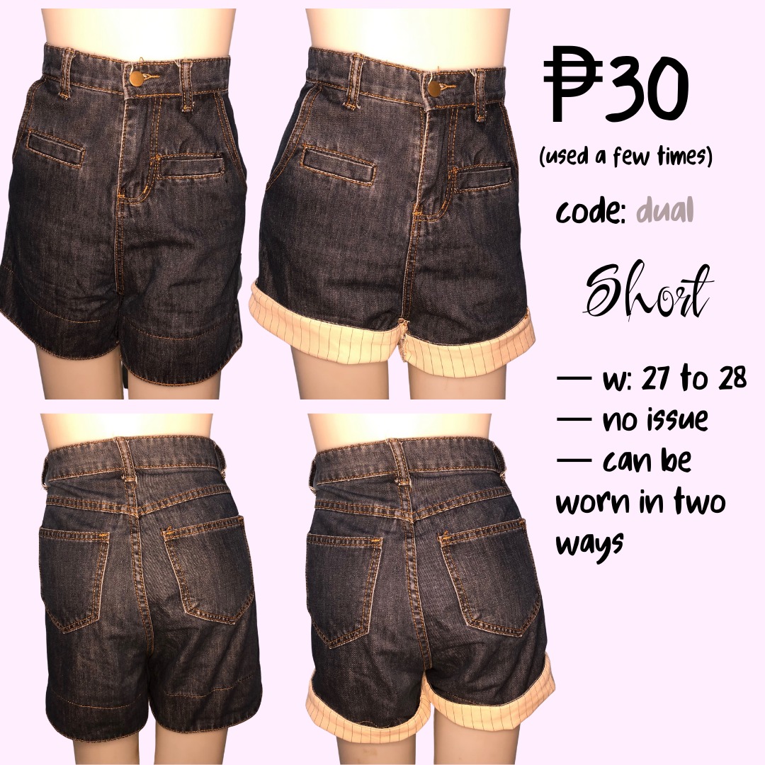 two-way short / declutter, Women's Fashion, Bottoms, Shorts on Carousell