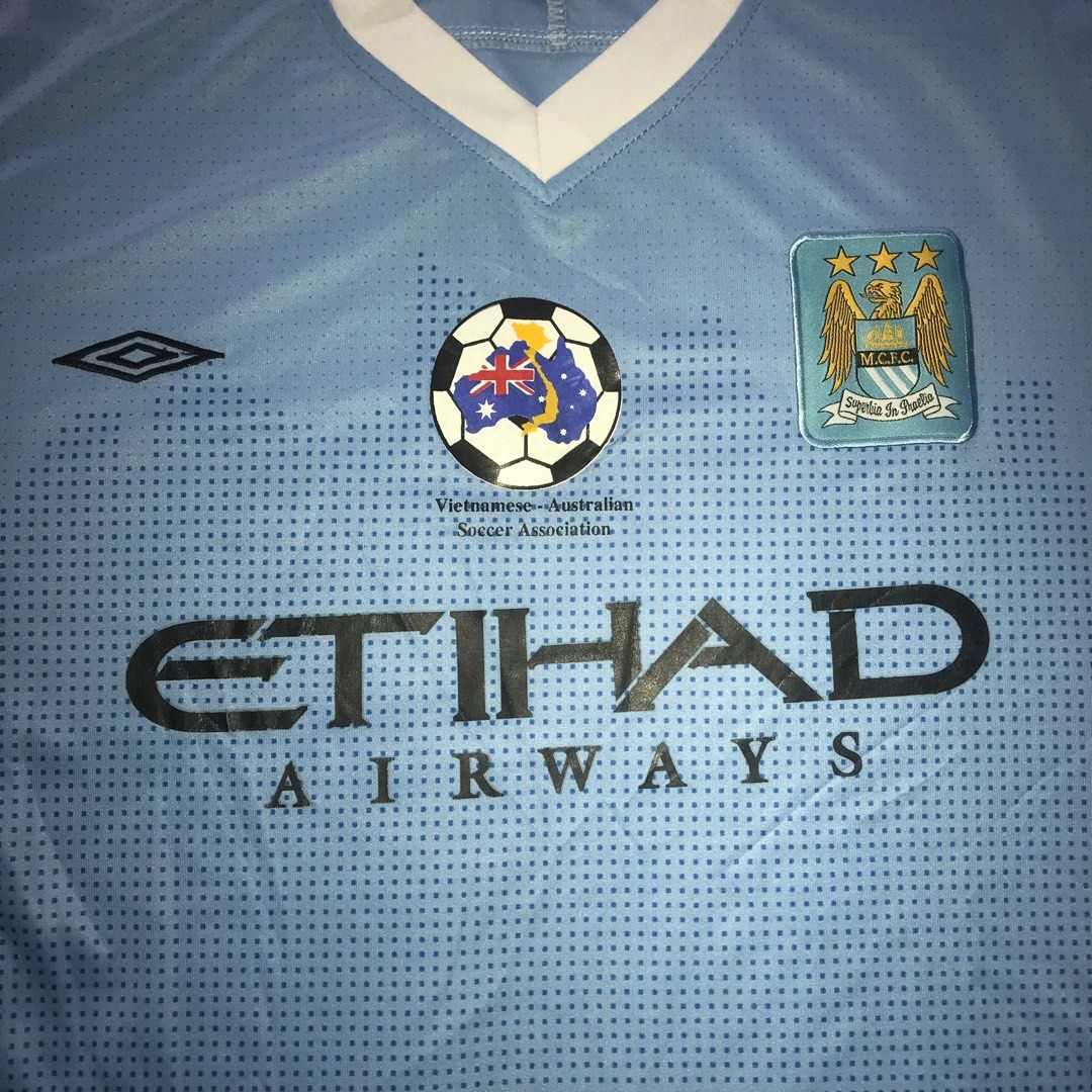 Umbro Manchester City 2011 Etihad Football Jersey, Men's Fashion, Tops ...