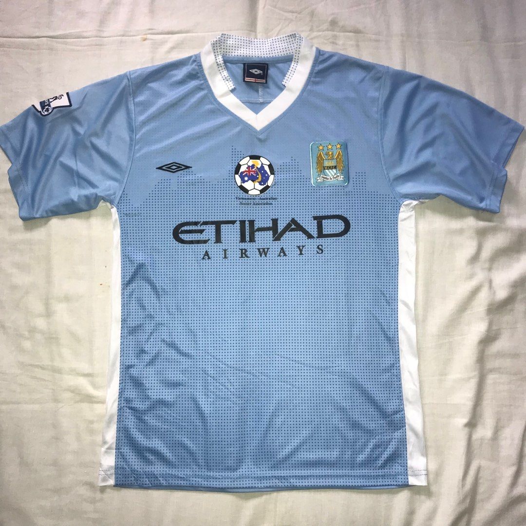 Umbro Manchester City 2011 Etihad Football Jersey, Men's Fashion, Tops ...