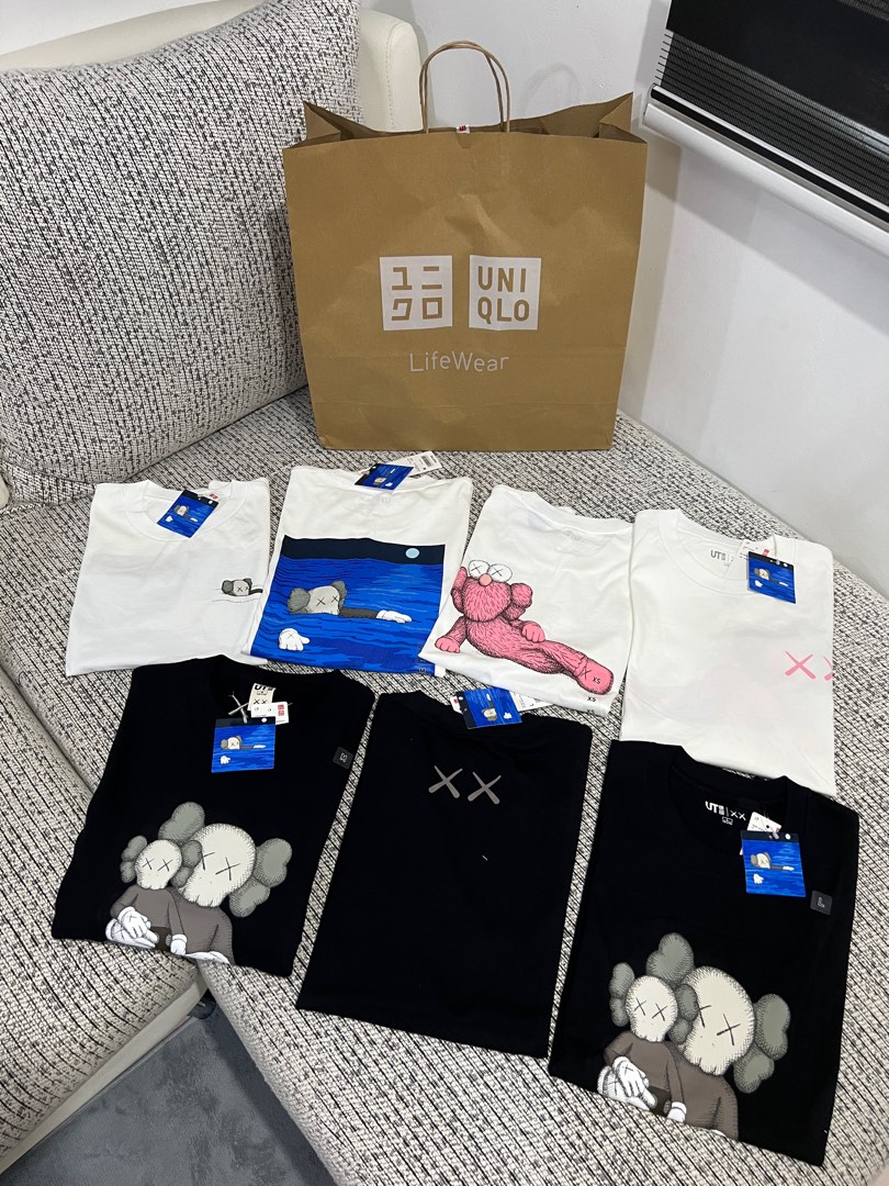 Uniqlo x Kaws Tshirt Original, Men's Fashion, Tops & Sets, Tshirts ...