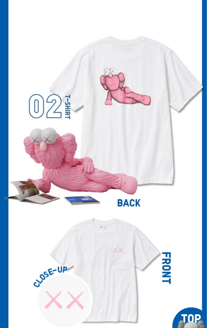 UT Kaws collection Uniqlo size L and XL available, Men's Fashion, Tops ...