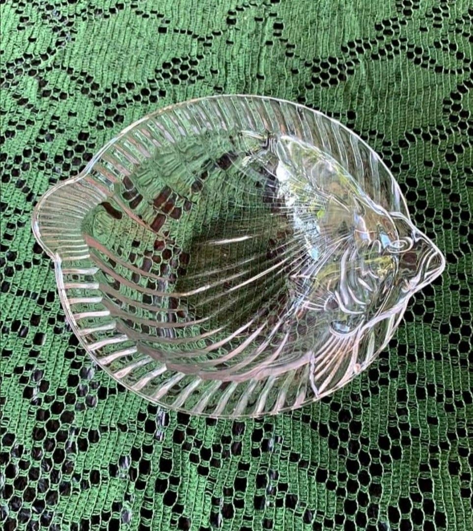 Vintage 90's NORITAZEH SOGA JAPAN GLASS FISH BOWL SERVING DISH ...