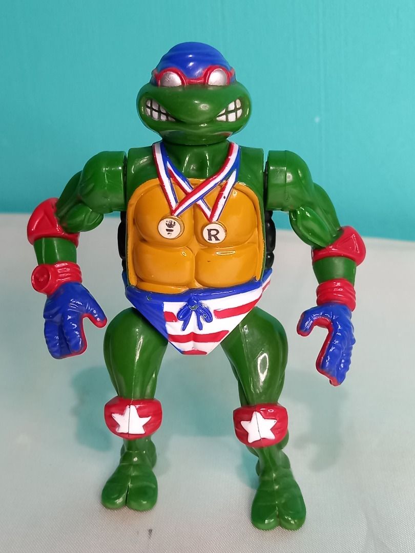 Vintage "Raphael" 1992 Mirage Studios TMNT Olympic Swimmer Figure 4.5 ...