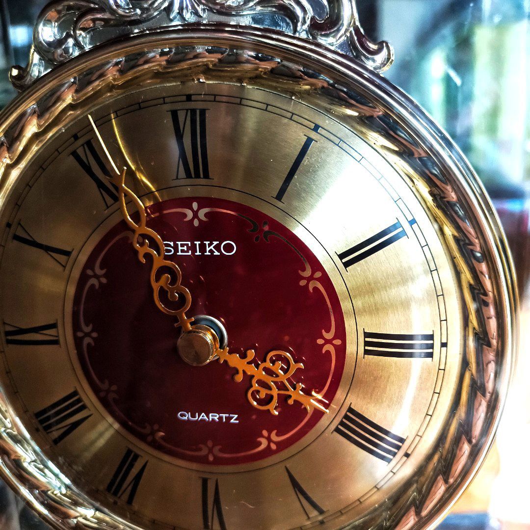 Vintage Seiko Quartz table clock Made in Japan, Furniture & Home Living ...