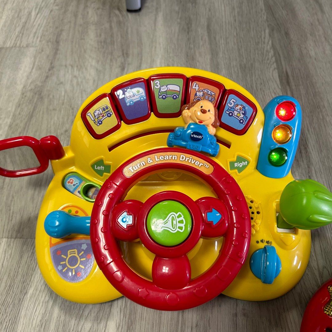 Vtech Turn & Learn Driver and Musical Rhymes Book, Babies & Kids ...