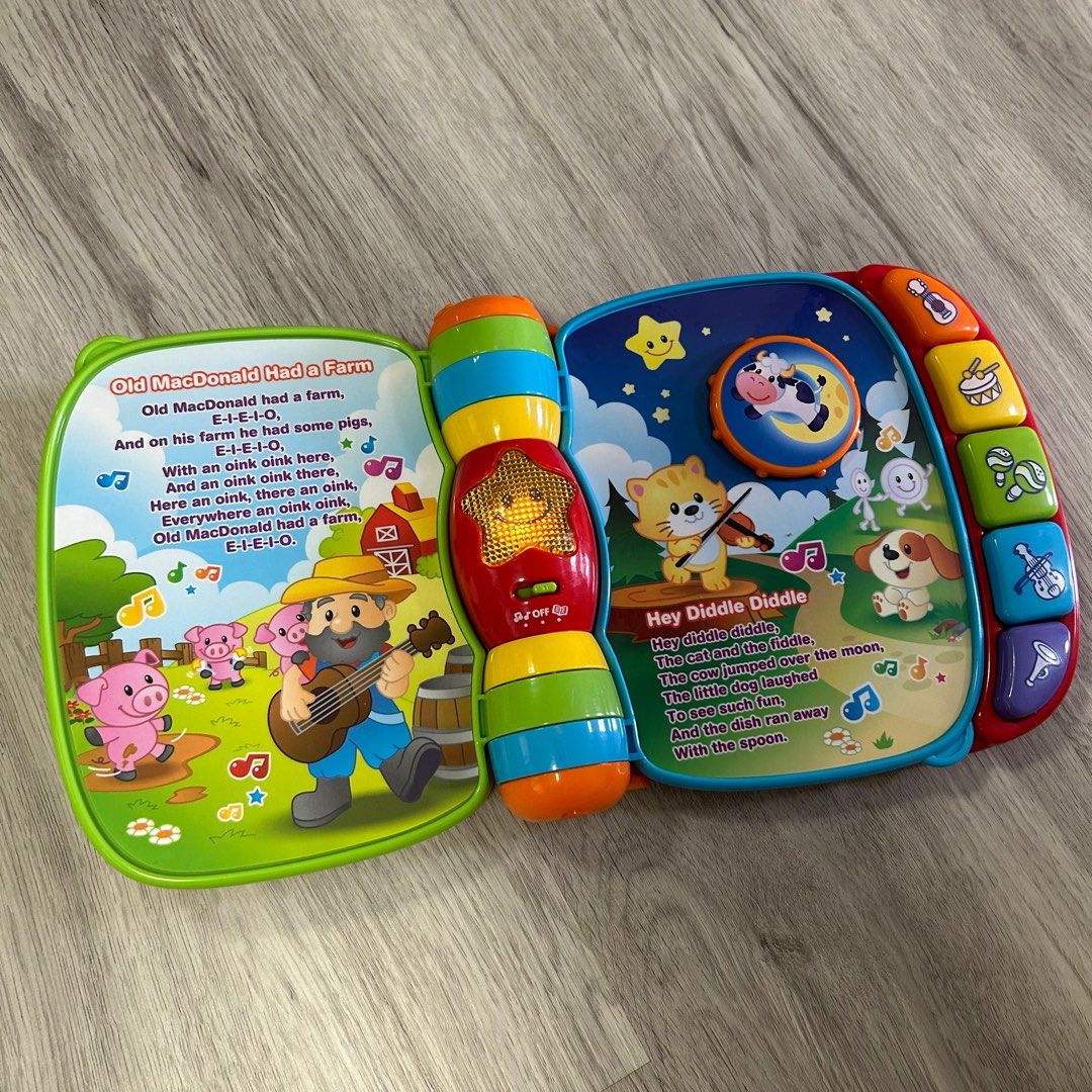 Vtech Turn & Learn Driver and Musical Rhymes Book, Babies & Kids ...