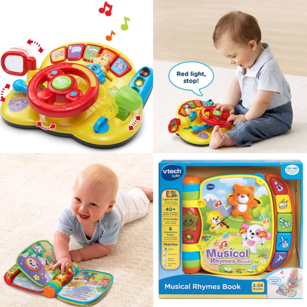 Vtech Turn & Learn Driver and Musical Rhymes Book, Babies & Kids, Infant Playtime on Carousell
