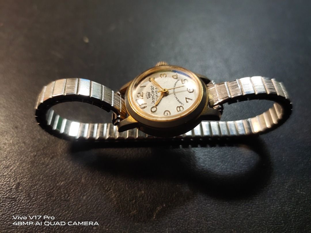 Vtg Jean Cardot Ladies Mechanical Hand-Winding Watch, Women's Fashion ...