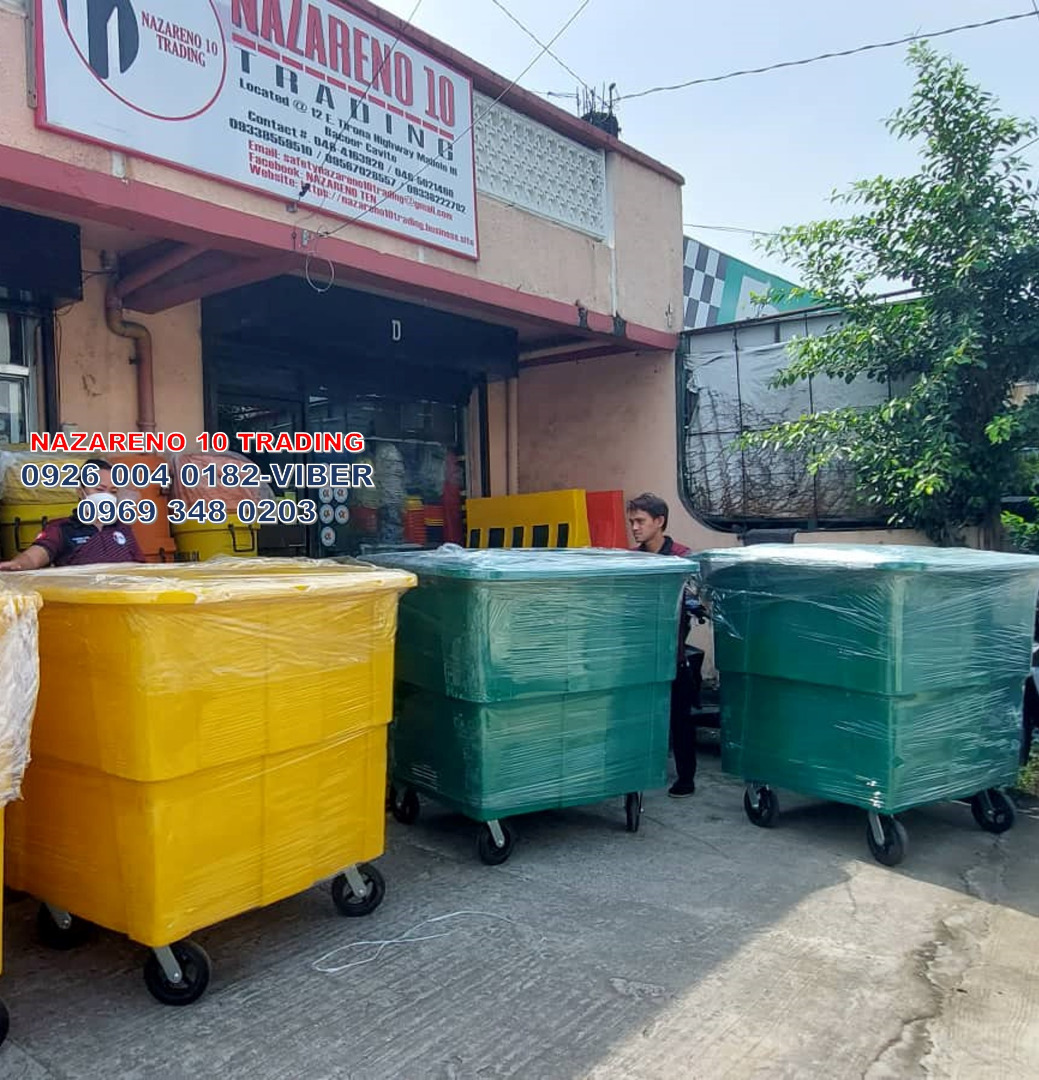 Waste Master Green with wheel 1100Liters, Furniture & Home Living ...