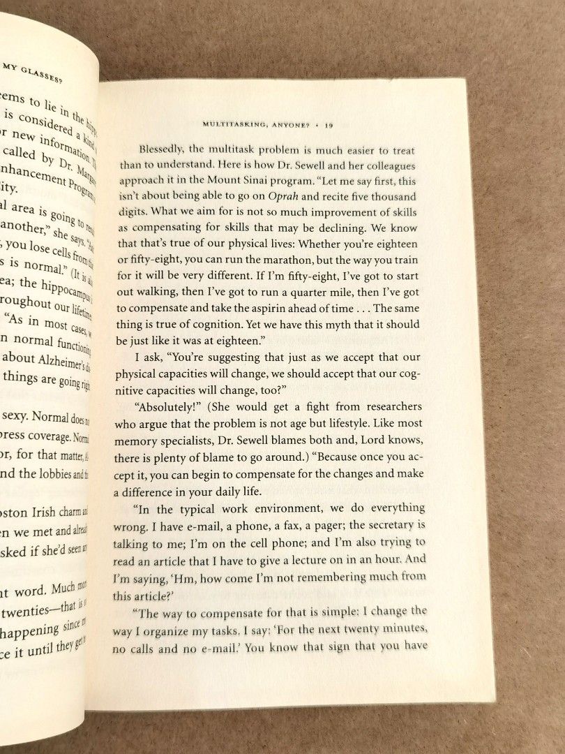 Where Did I Leave My Glasses What When Why Of Normal Memory Loss Book ...