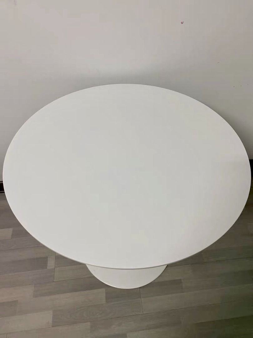 White Round Table - 80cm Diameter, Furniture & Home Living, Furniture ...