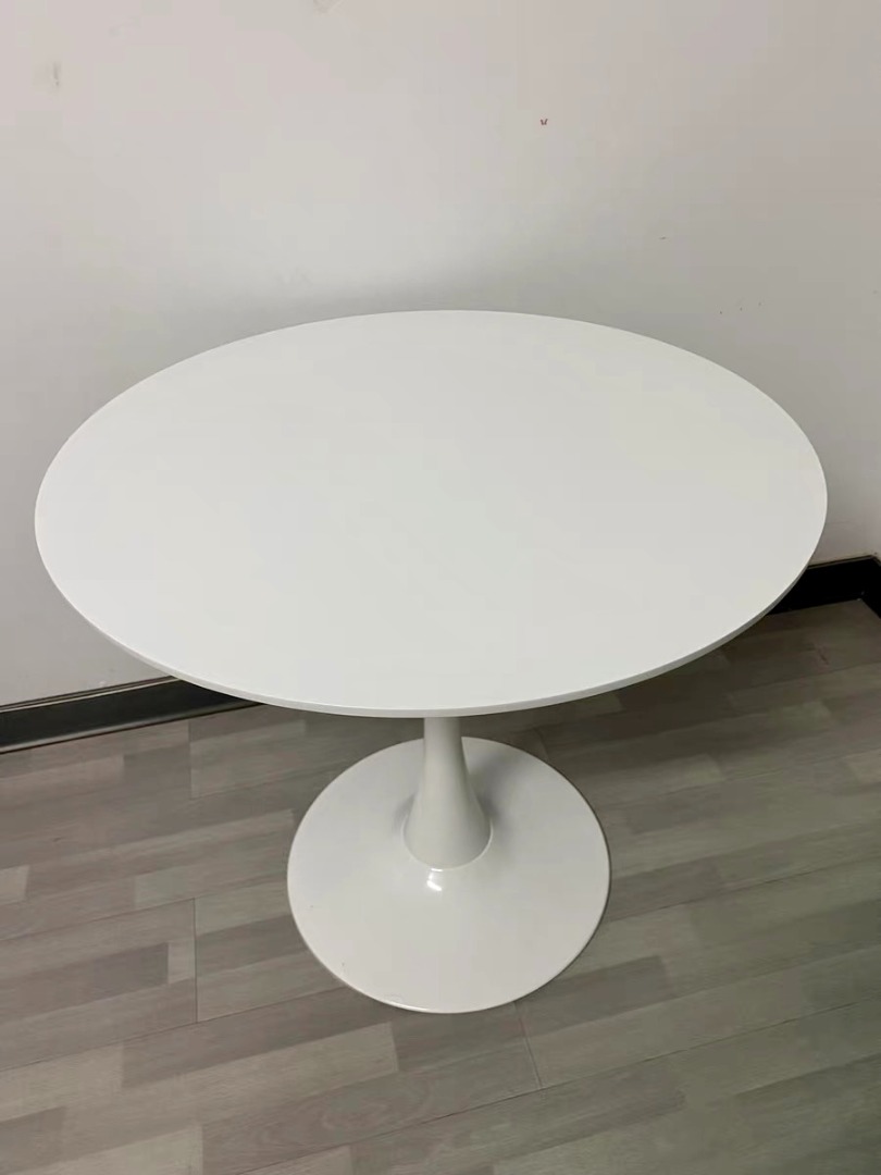 White Round Table - 80cm Diameter, Furniture & Home Living, Furniture ...