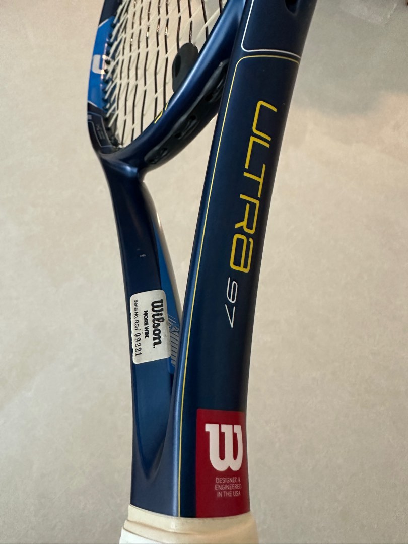 Wilson Tennis Racket 97 Ultra, Sports Equipment, Sports & Games, Racket ...