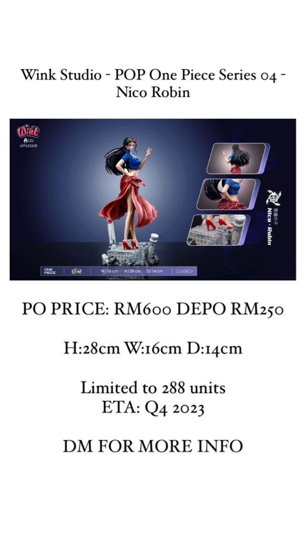 Wink Studio - POP One Piece - Nico Robin, Hobbies & Toys, Toys & Games ...