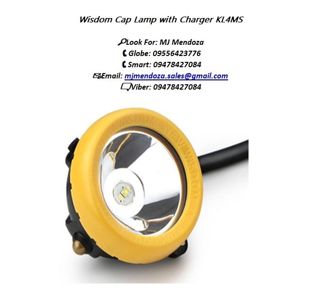Wisdom Cap Lamp with Charger KL4MS, Commercial & Industrial, Industrial ...