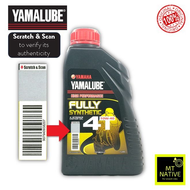 Yamalube Bluecore Blue Core 10W40 10W-40 Engine Oil motorbike Semi ...