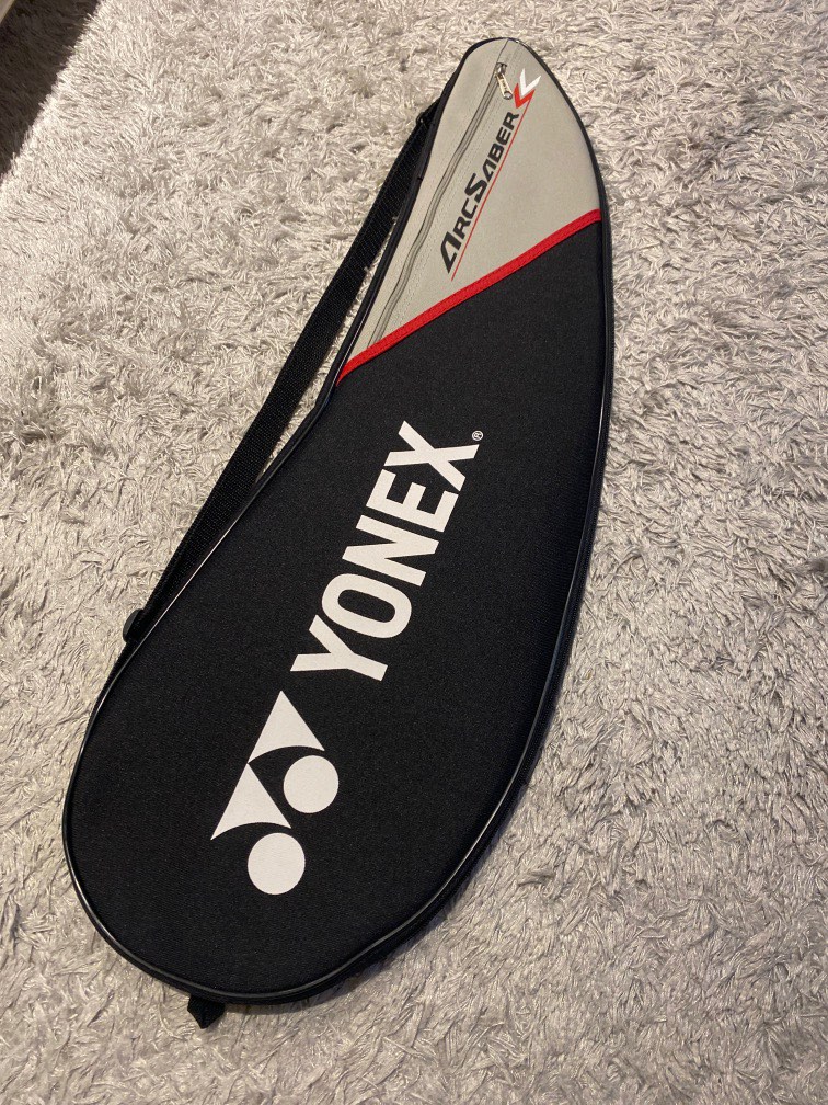 Yonex ArcSaber racket bag (red/black/gray), Sports Equipment, Sports ...