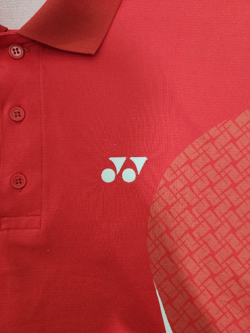 YONEX Red Polo Shirt, Men's Fashion, Tops & Sets, Tshirts & Polo Shirts on Carousell